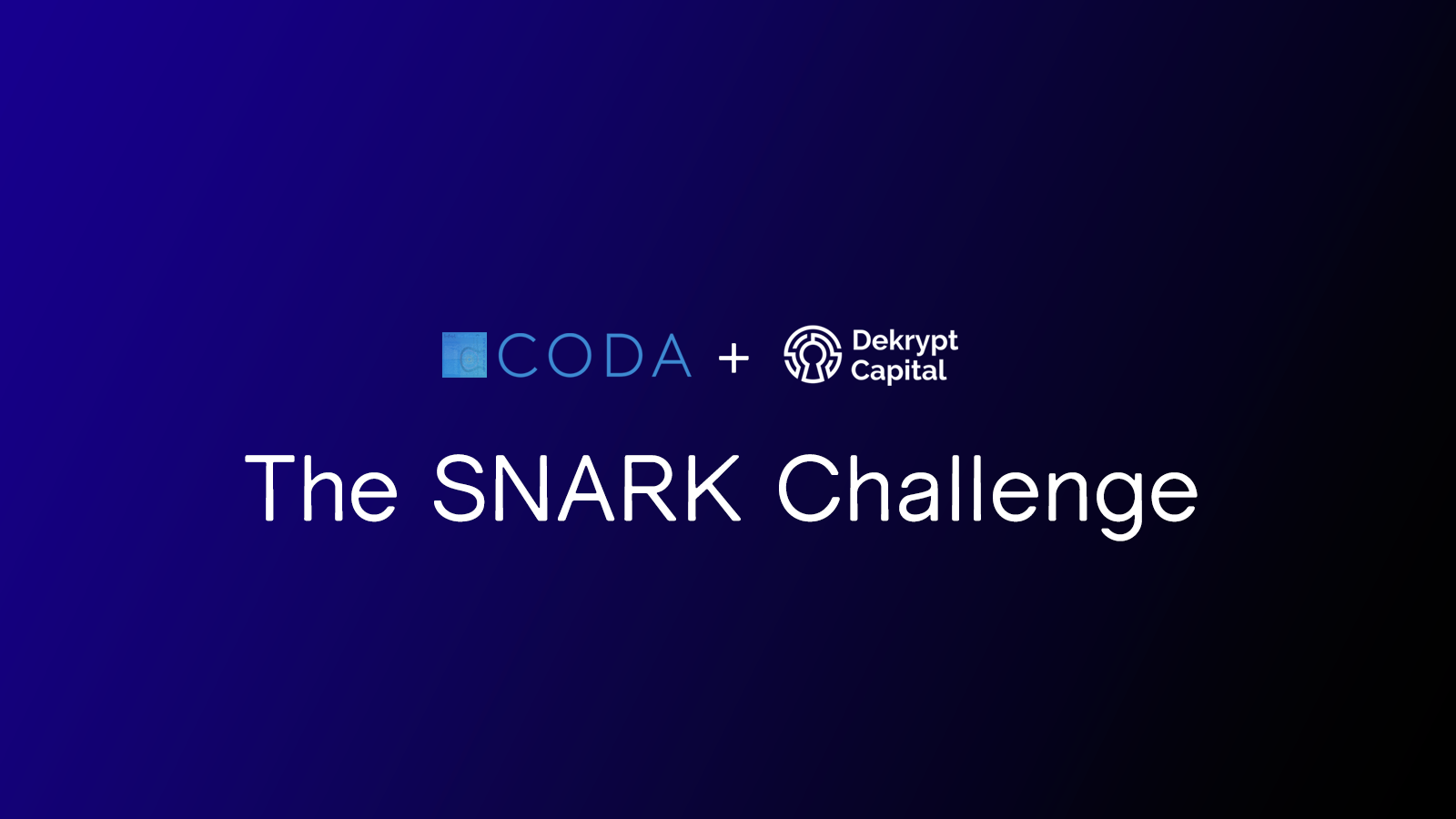 Announcing the SNARK Challenge